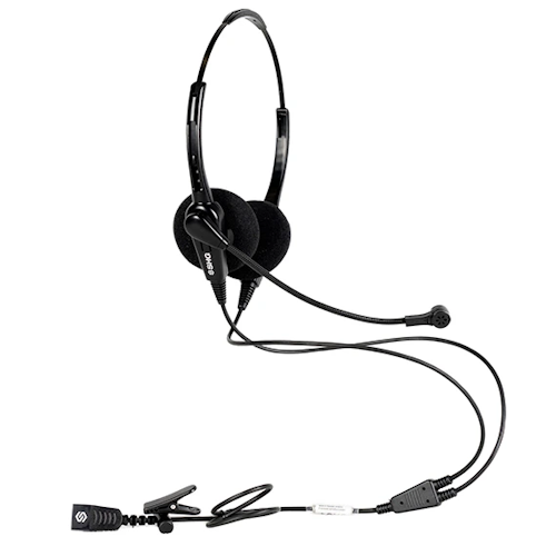 SHG S 400 NC Call Center Headset with Passive Noise Canceling Mic